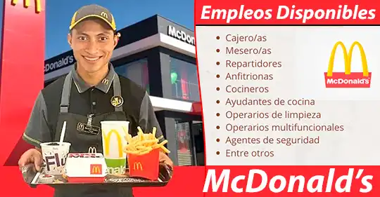 McDonald’s trabajo part time ofertas de empleo - Convocatoriasmasivas.com